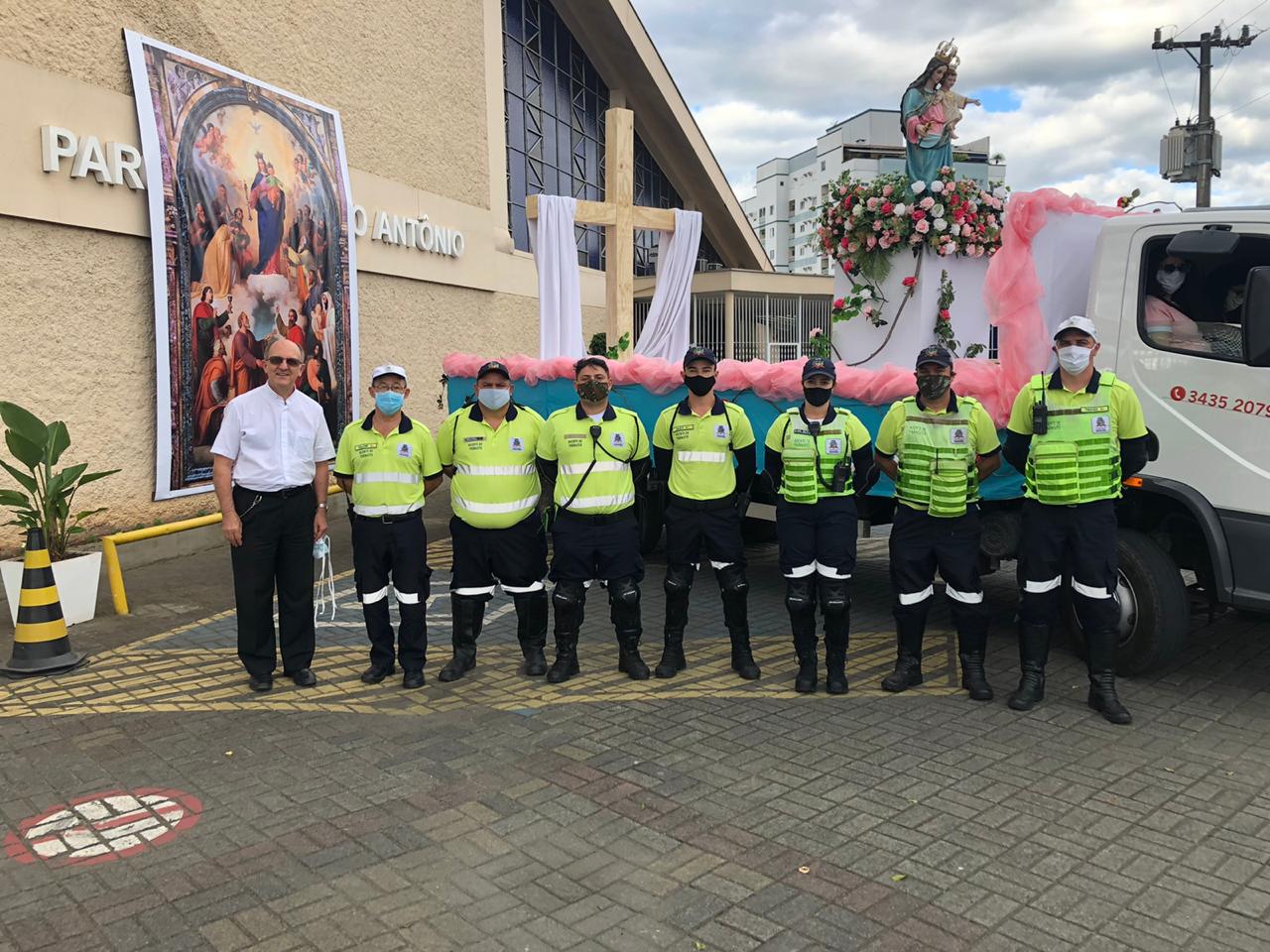 Brazil - Motorcade procession in honor of Mary Help of Christians