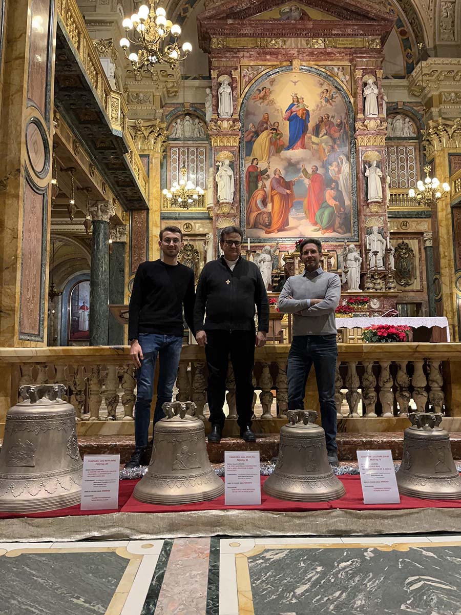 Italy – The Four New Bells of the Basilica of Mary Help of Christians