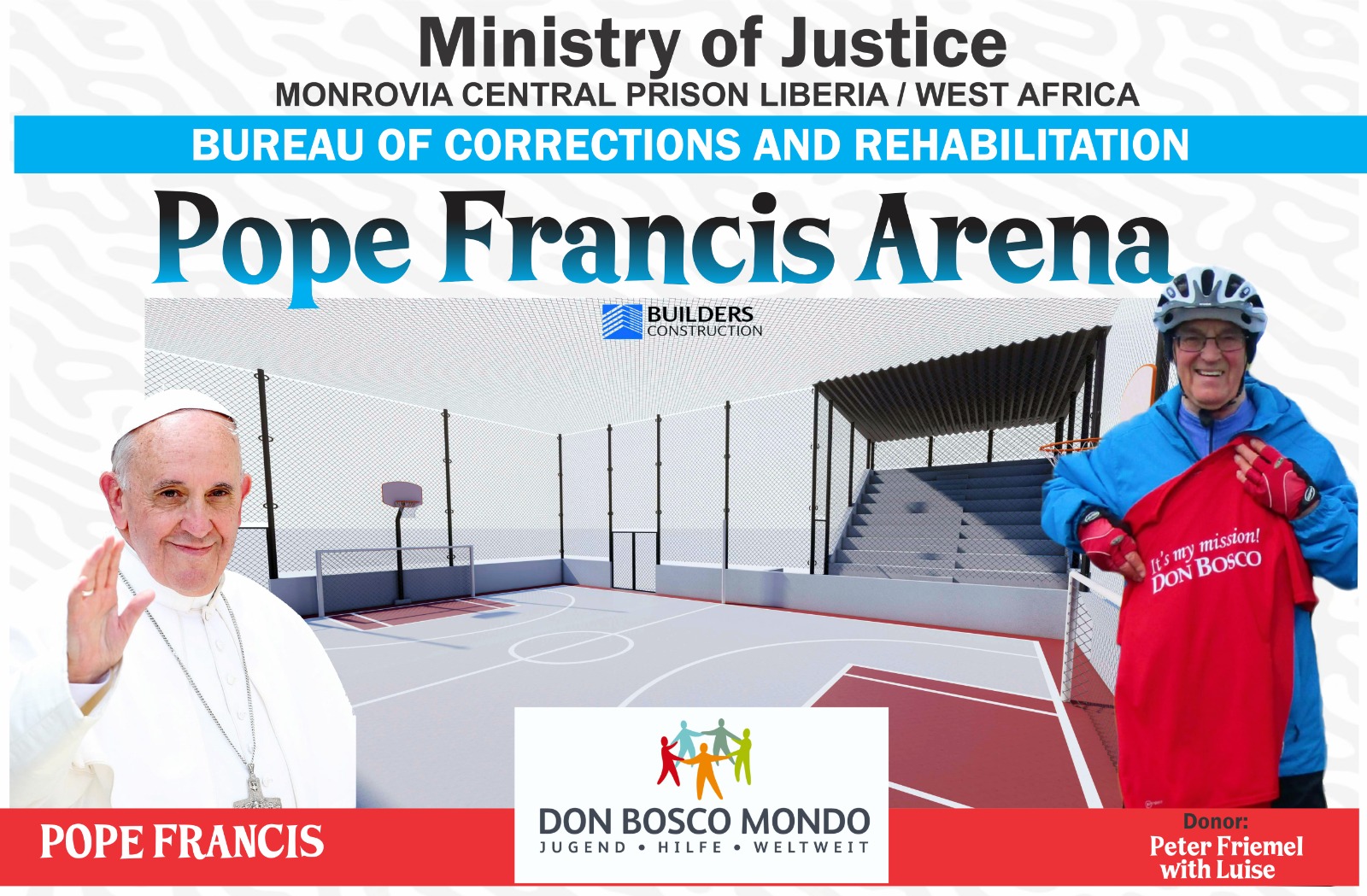 Liberia – Salesians build “Pope Francis Arena” in Liberia State Prison