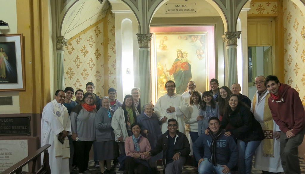 Argentina – Before the painting of Mary Help of Christians sent by Don ...
