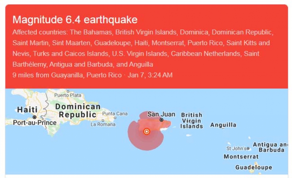 Puerto Rico – Miedo y destrucción por el terremoto, mientras los ...